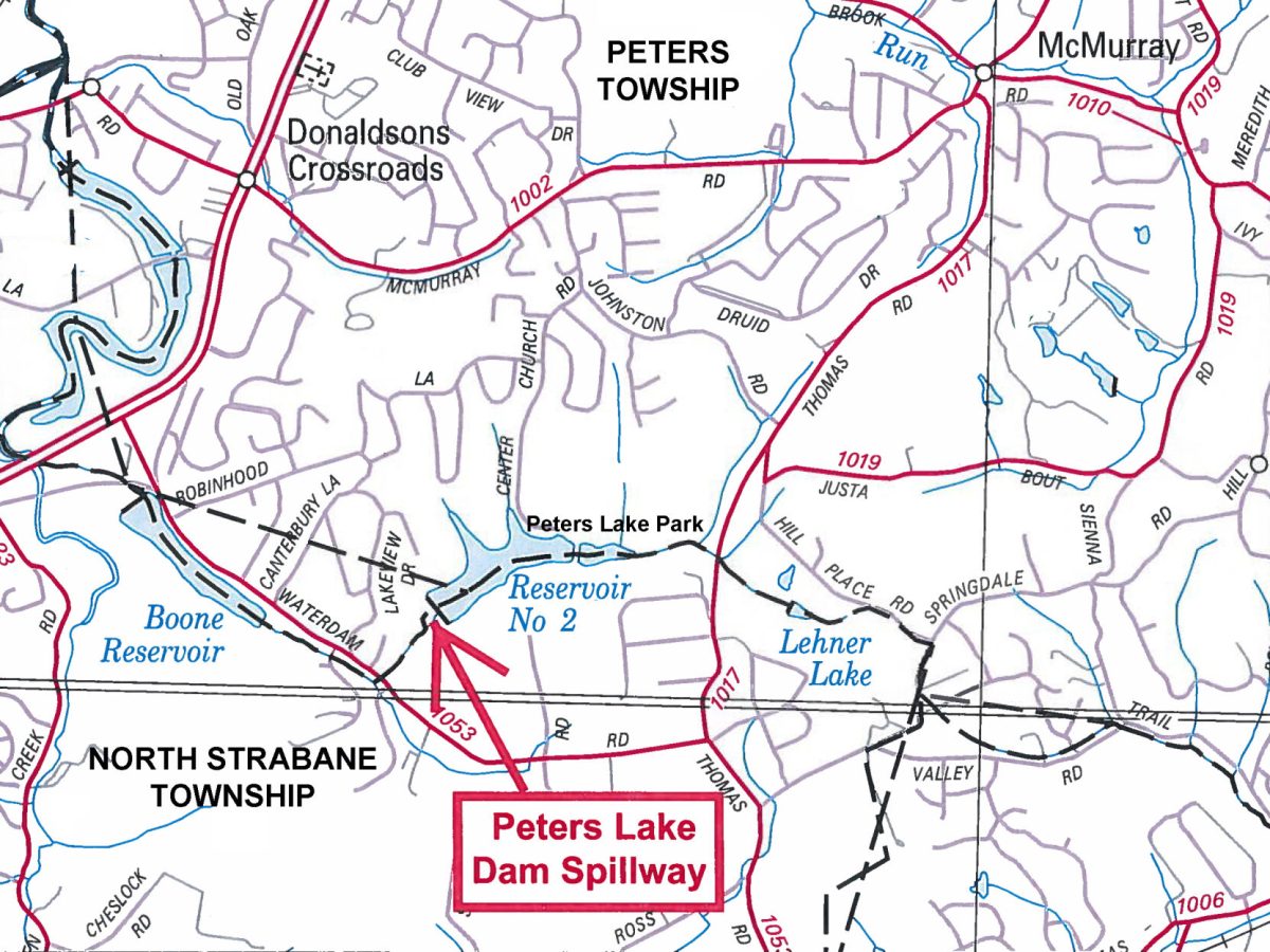 Peters Township embarks on spillway improvements to meet DEP ...